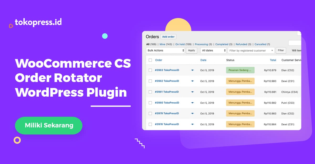 WooCommerce Customer Service Rotator WordPress Plugin - TokoPressID