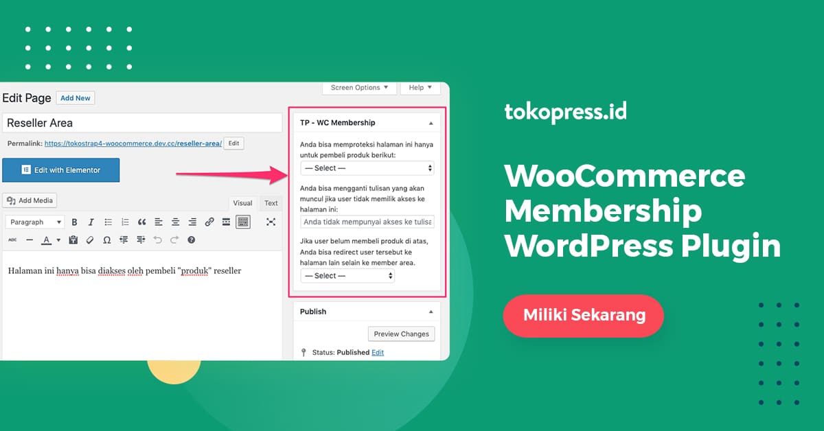 WooCommerce Membership WordPress Plugin - TokoPressID