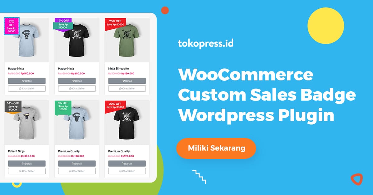 WooCommerce Sales Badge WordPress Plugin - TokoPressID