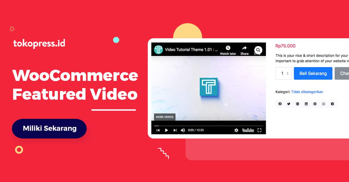 WooCommerce Featured Video WordPress Plugin - TokoPressID